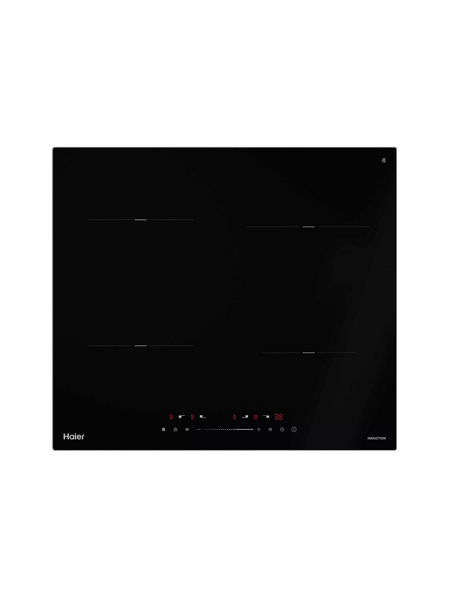 Haier HHY-Y64TVAB Индукционная варочная панель, 4 конфорки, черная