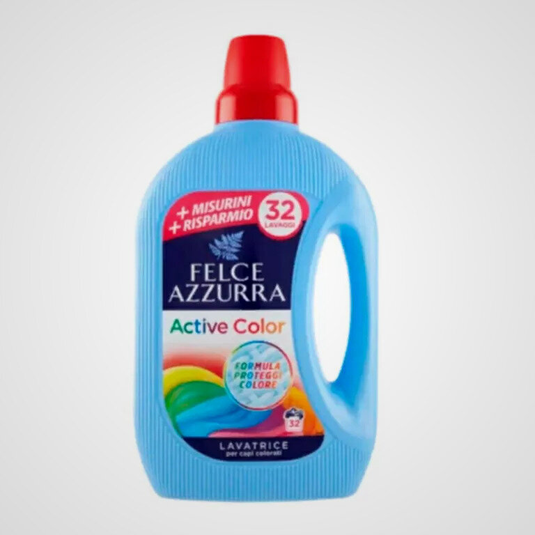 Жидкое моющее средство для стирки белья Active Color 1,6 л FELCE AZZURRA Active Color Detergent Средство 1600 мл