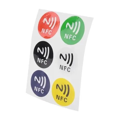 1 лист из 6 частей, наклейка RF-метки с чипом NFC smart tagоницаемая самоклеящаяся этикетка NFC Smart TagTag для S3 S41 6 RF NFC NFC S3 S41 6 RF NFC NFC S3 S4