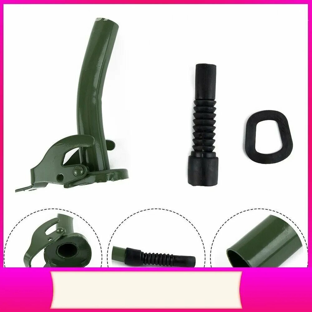 Эксклюзивная металлическая горловина с резиновым уплотнением, 38 см, для заправки канистр на 5 10 и 20 литров от GEALFIS