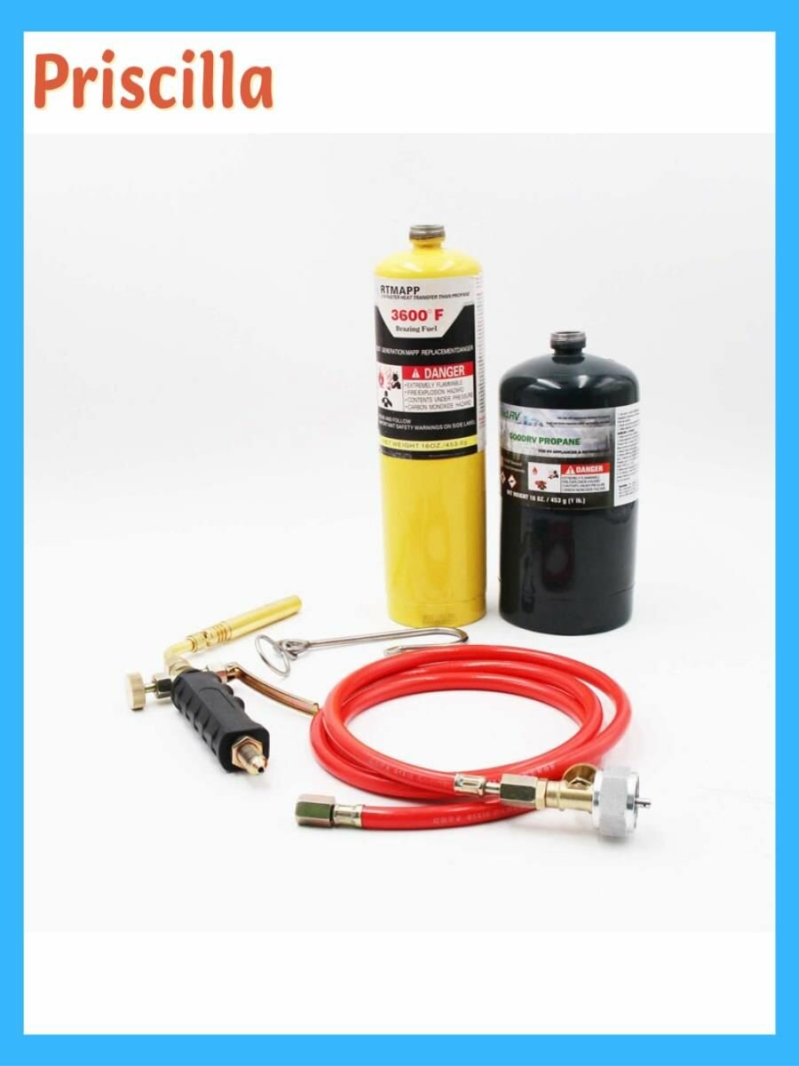 Паяльная сварочная горелка совместим с шланга MAPP Пропановая паяльная со шлангом 1,6 м