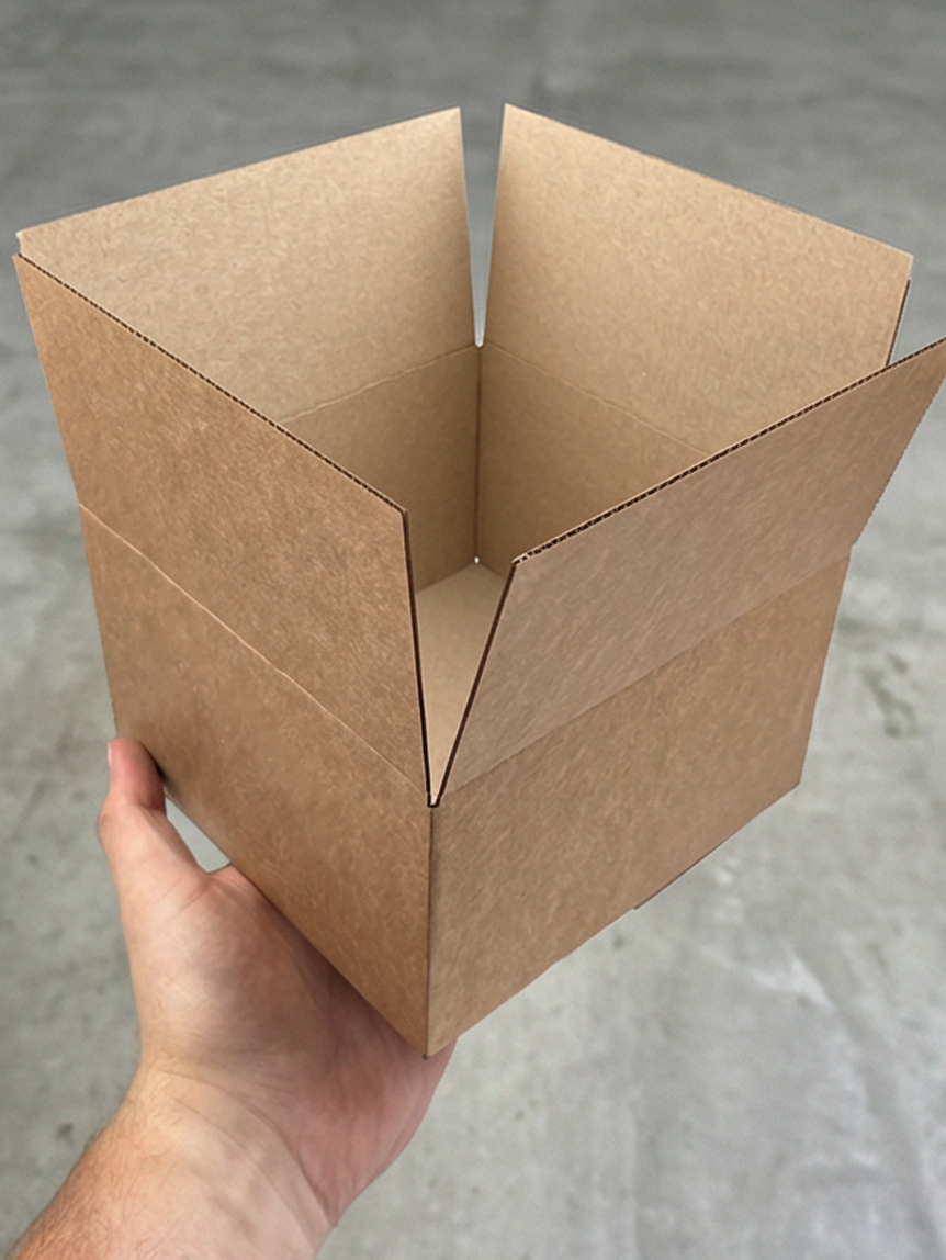 Картонная коробка для упаковки 165X165X95 цвет крафт 10 штук