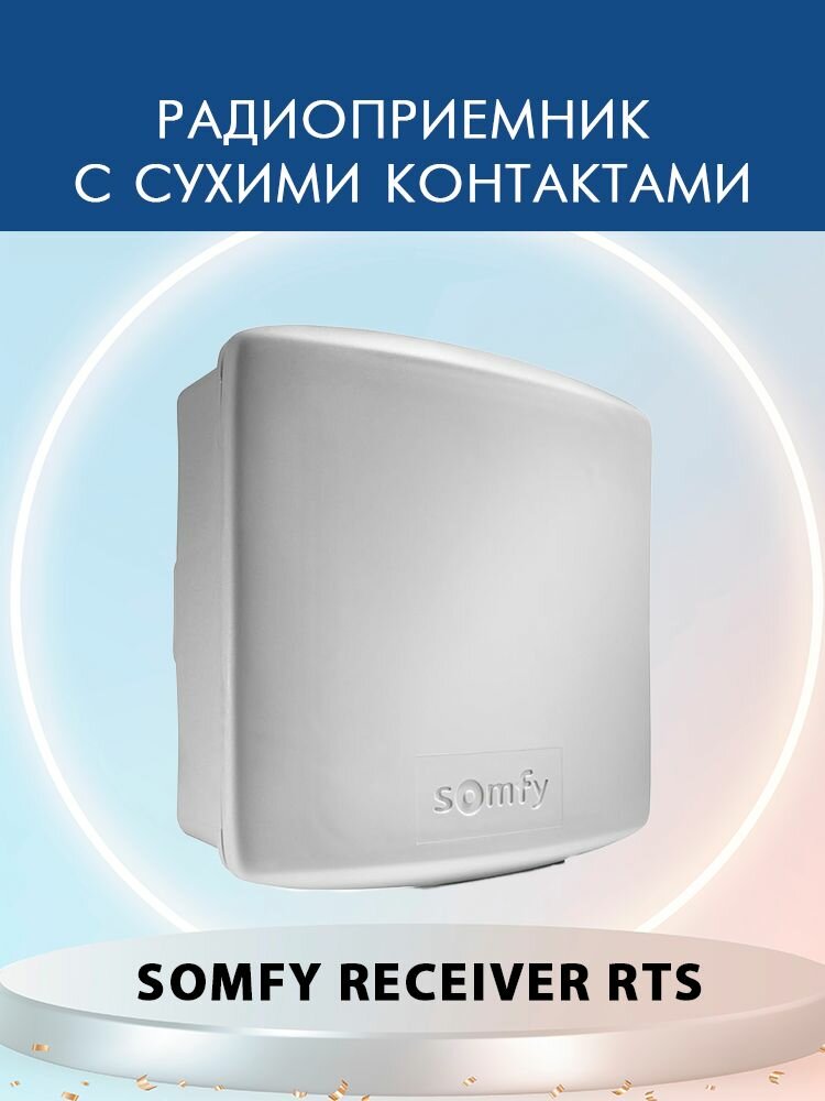 Радиоприёмник SOMFY RECEIVER RTS with DRY contact с сухими контактами Автоматика для ворот