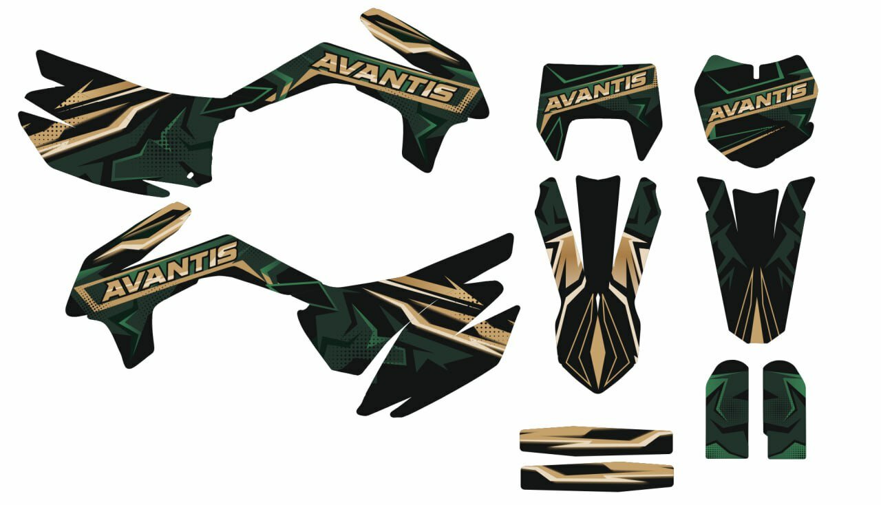 Наклейки на мотоцикл Avantis FX 250 LUX 2020-2022годов #10485