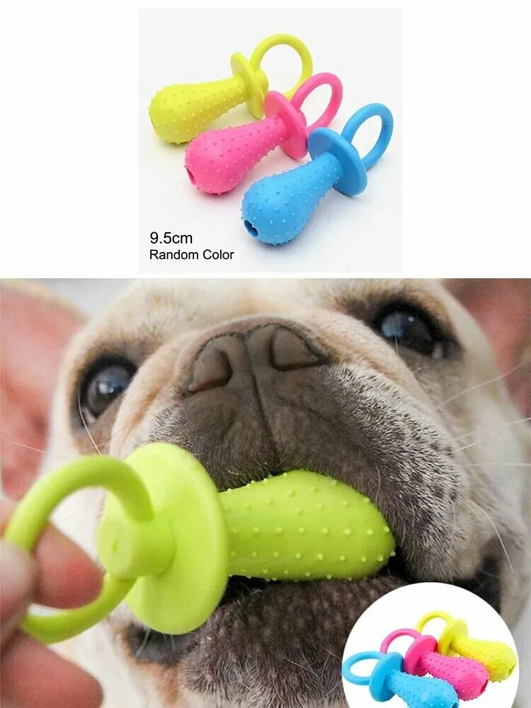 Игрушки для собак мелких и средних пород и щенков жевательная для чистки зубов собак с отверстиями для ламоства / Грызак