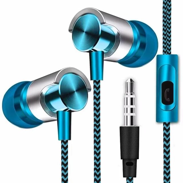 Проводные внутриканальные наушники с разъемом 3,5 мм, шумоподавлением, стереофонические HiFi наушники для спорта, игр и прослушивания музыки с микрофоном, подходят для мобильных телефонов, MP3-плееров, MP4-плееров и других устройств.