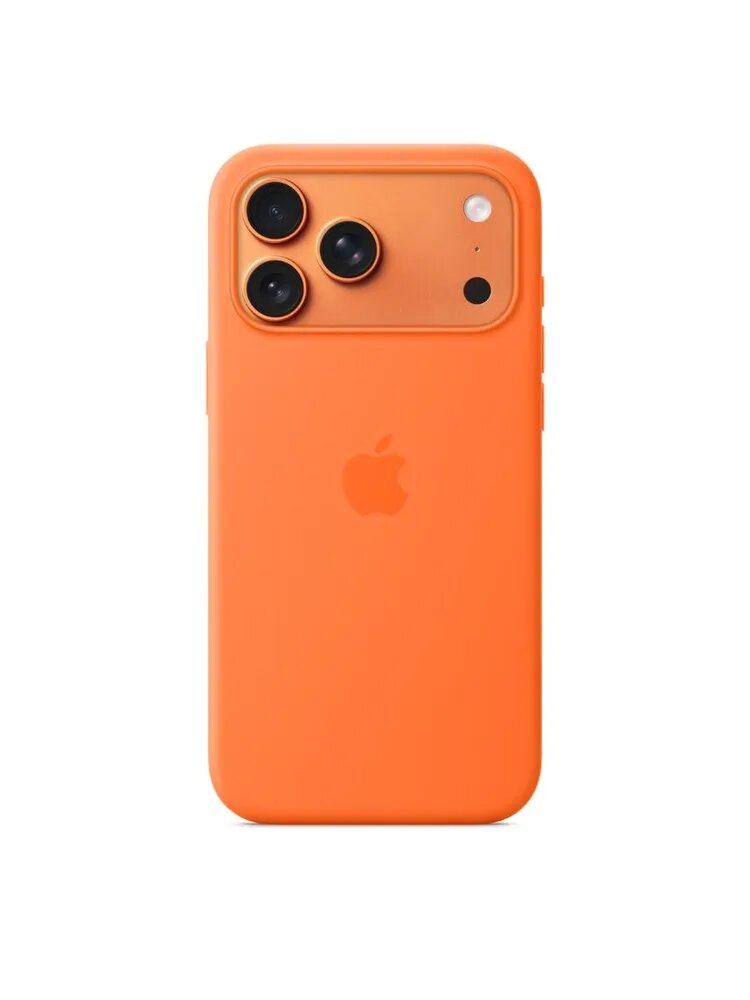 Чехол Apple для iPhone 17 Pro Max(на айфон 17 про макс) Silicone с MagSafe, оранжевый
