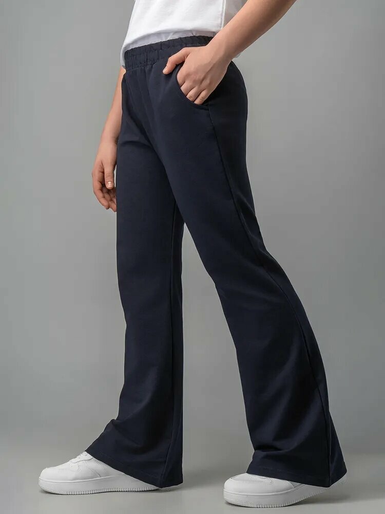 Брюки клеш школьные для девочек