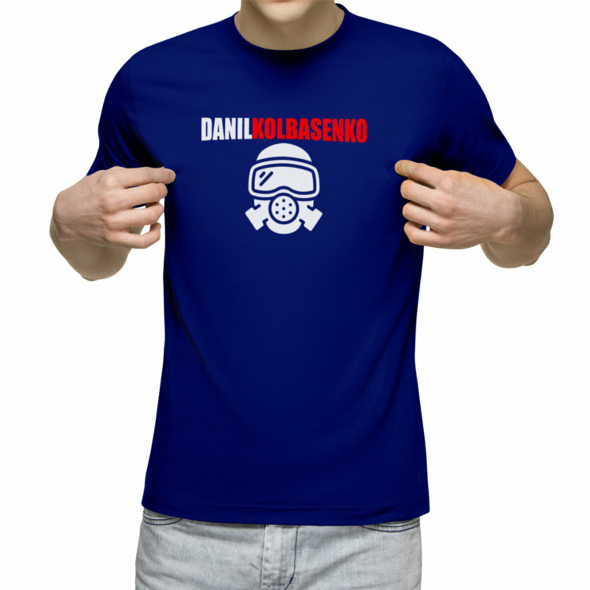Мужская футболка «Данил Колбасенко мем стендофф standoff» (синий, 2XL)