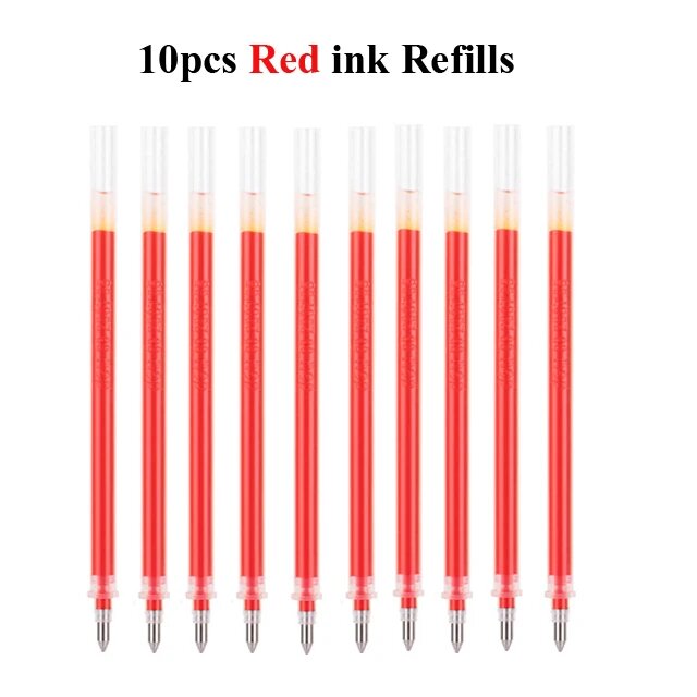 10 Red Ink Refills, Красный, 0.5 мм