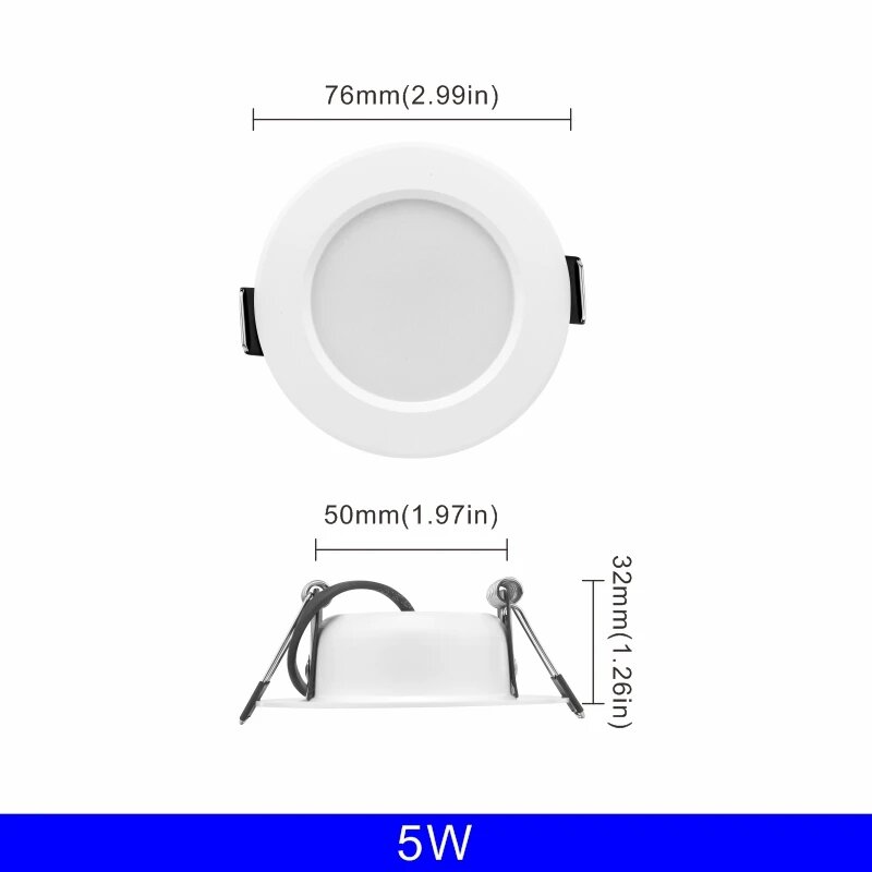 Светодиодный потолочный светильник 5W, Warm white