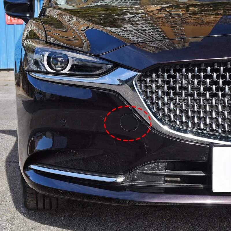 Для Mazda 6 Atenza 2020 2021, передний и задний бампер автомобиля, фаркоп, крышка, крышка с проушиной прицепа