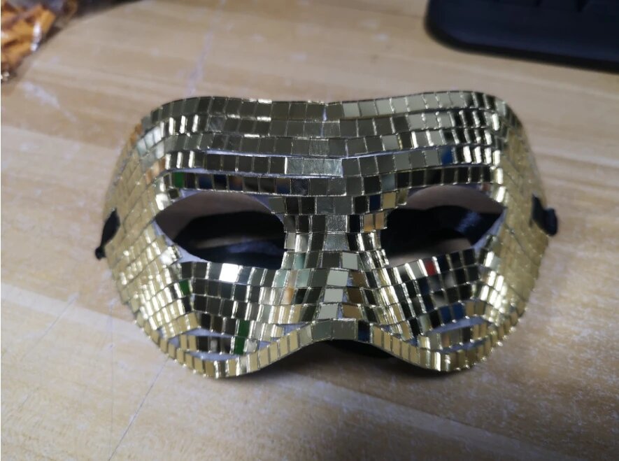 Зеркальная маска для лица Disco Ball Half mask-Half mask-