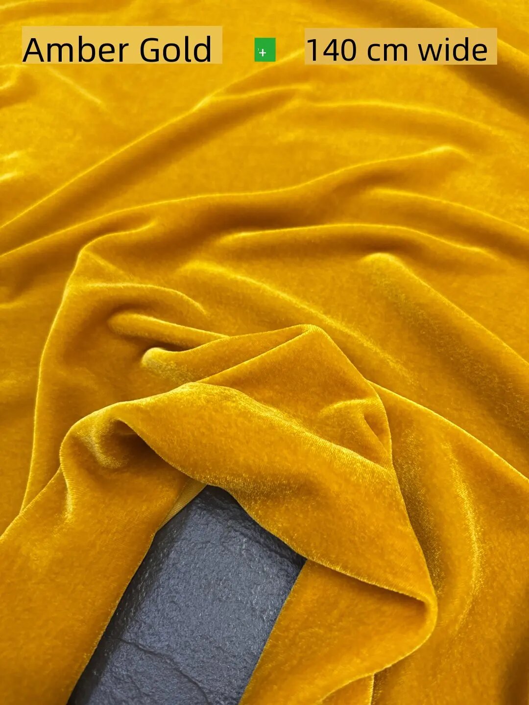 Шелковый бархат 40 цветов Желтый, as picture color, 50cm