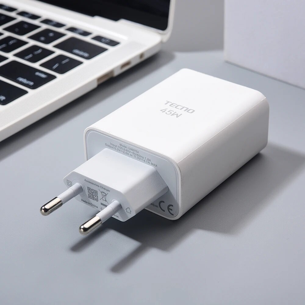 Зарядное устройство Tecno 45W EU Plug, 6A