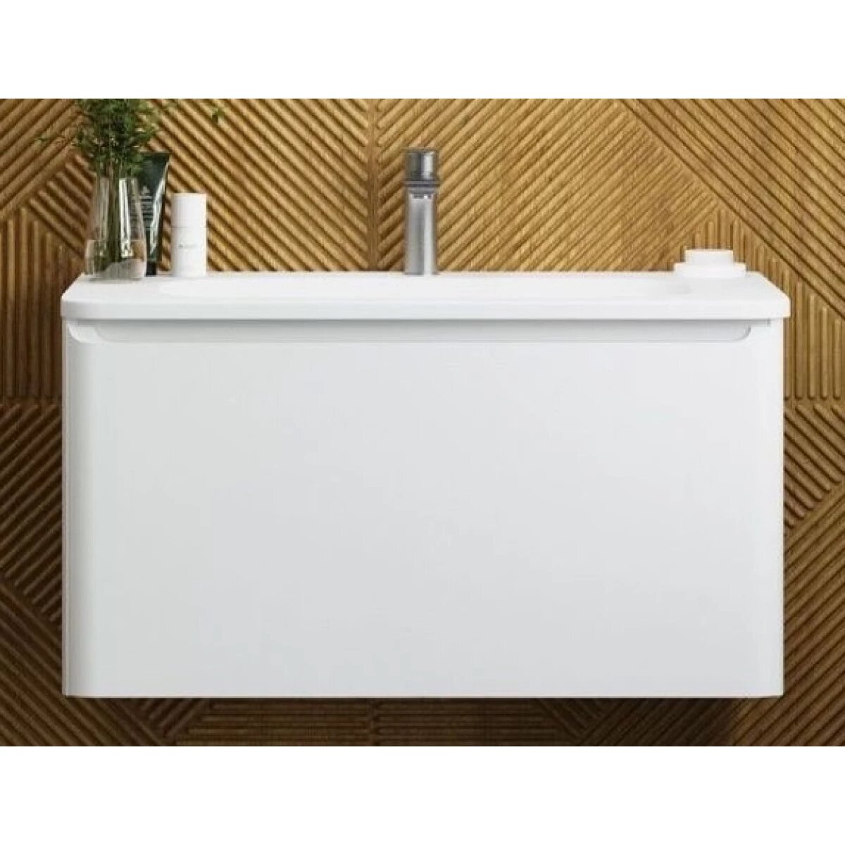 Тумба без раковины Art&Max Sanremo AM-Sanremo-800-1C-SO-BL белый глянец