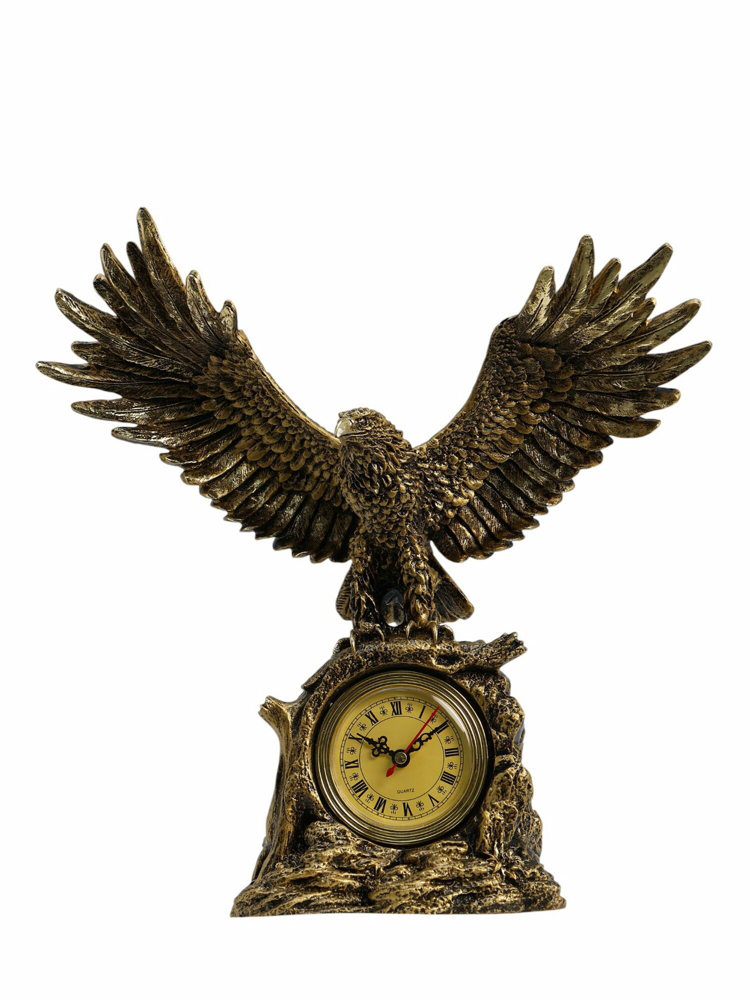 Часы настольные интерьерные каминные "Орел расправил крылья", h=35 см