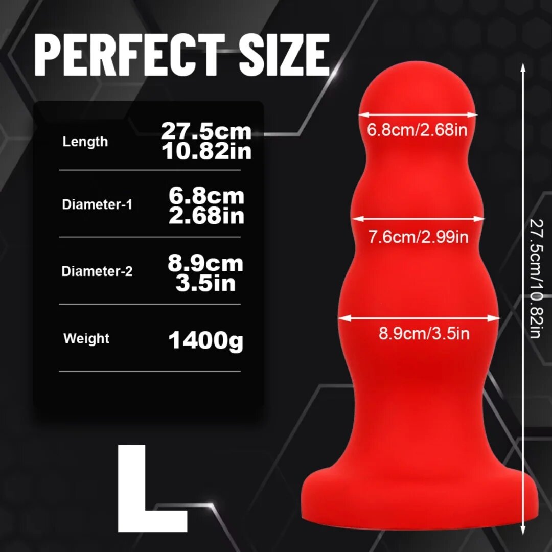 3-размерные большие анальные бусины Анальная пробка Мягкий силиконовый анальный расширитель Гладкая анальная пробка Массаж простаты Фаллоимитатор Секс-игрушка для взрослых для женщин Пара