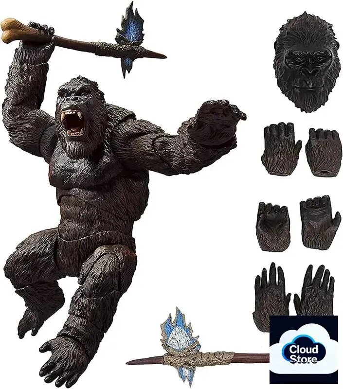 Фигурка King Kong с подвижными суставами, 20 см, с сумкой, Godzilla против Kong, игрушка для коллекции