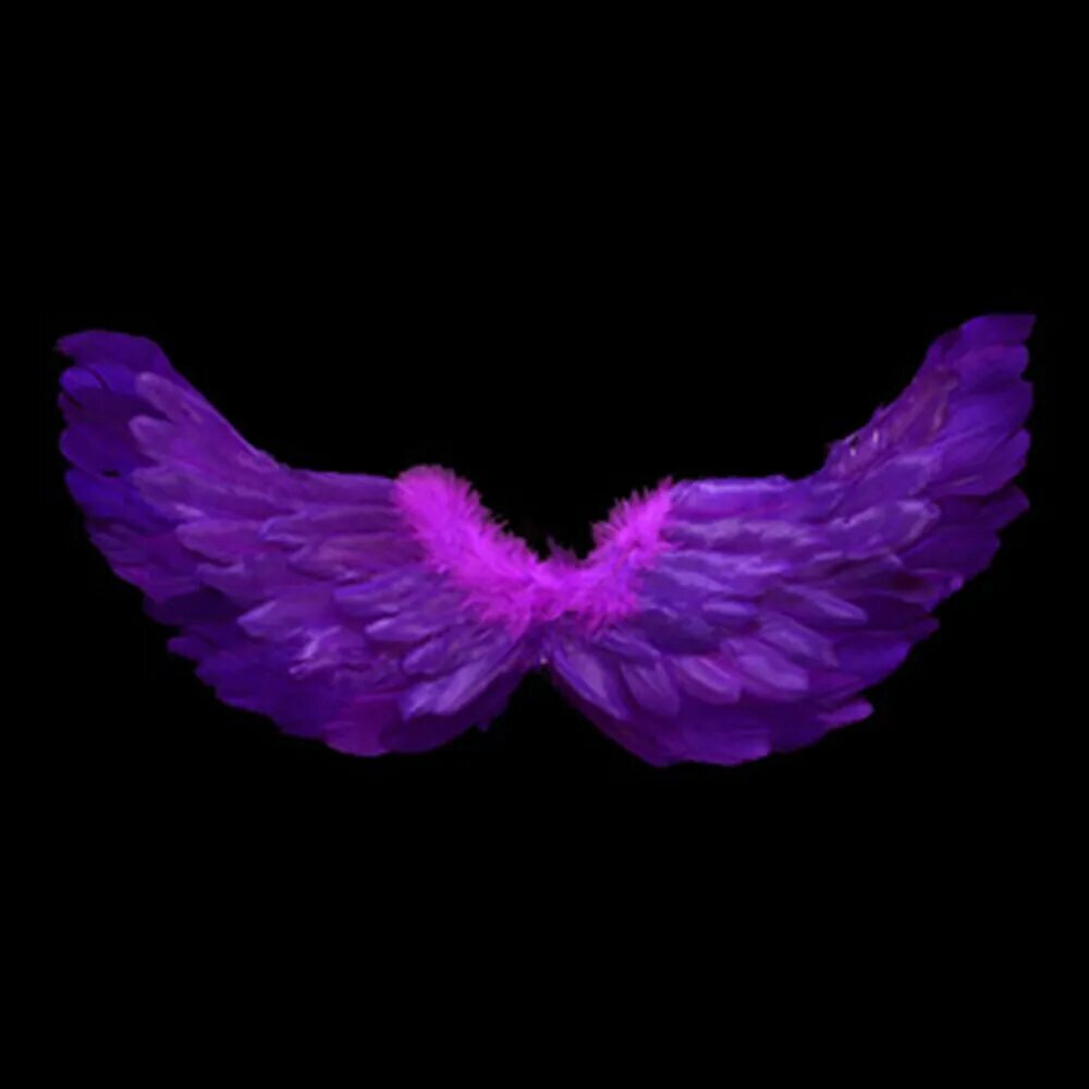 Косплей крылья ангела из перьев - сценический реквизит для Хэллоуина и фотосессий