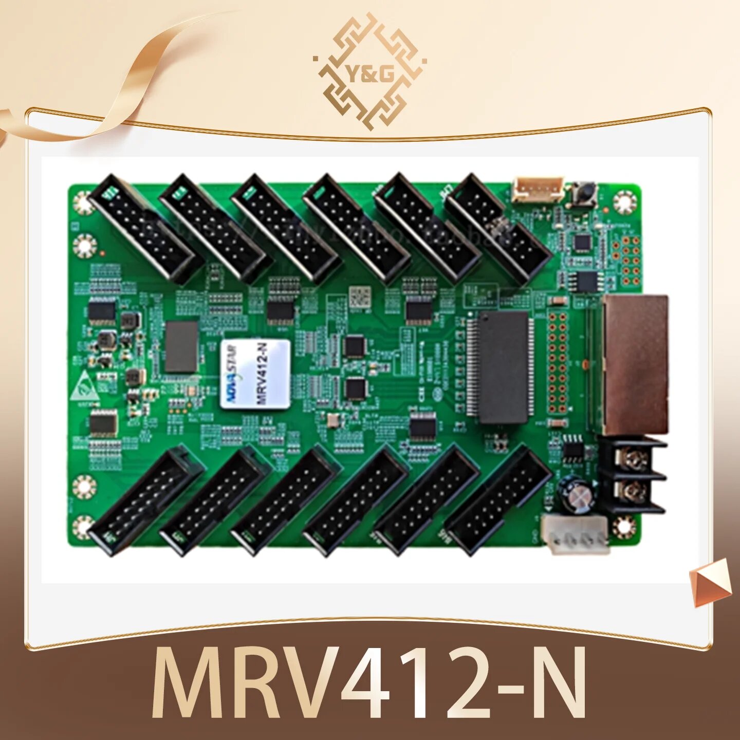 Приемная карта Novastar MRV412-N Светодиодный контроллер видеостены Светодиодный экран RGB-матрица HBU75 Полноцветный модуль Карта управления