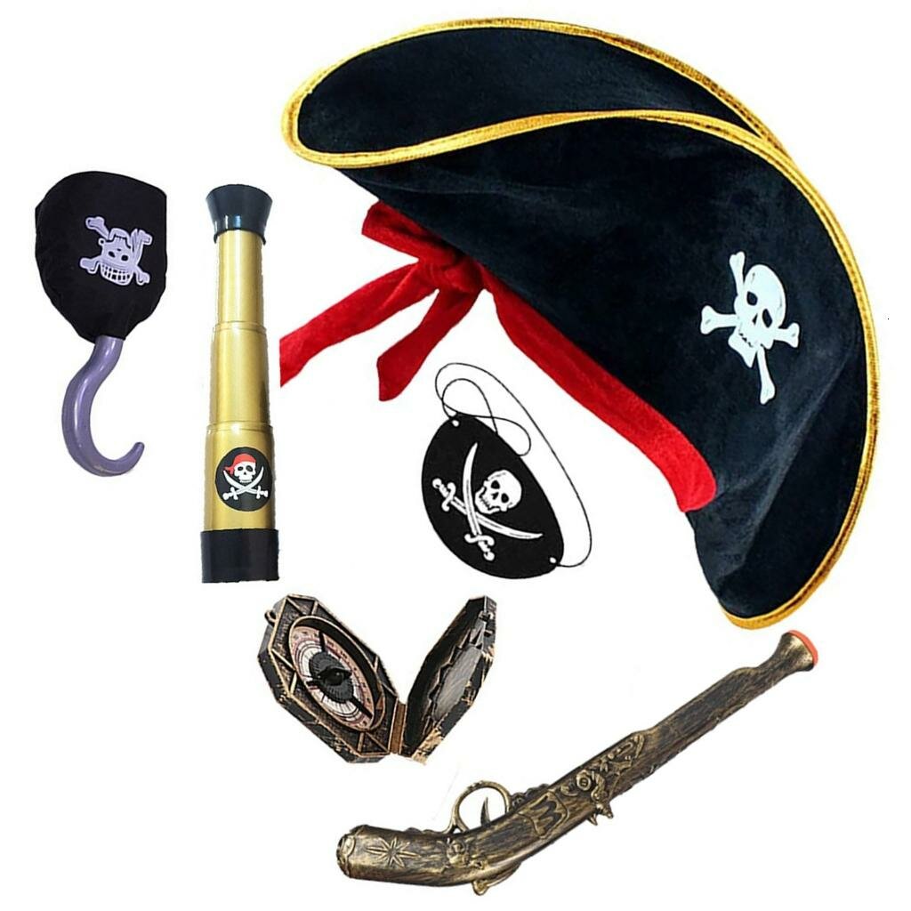 Пиратский костюм для детей, Пиратский набор из 6 частей