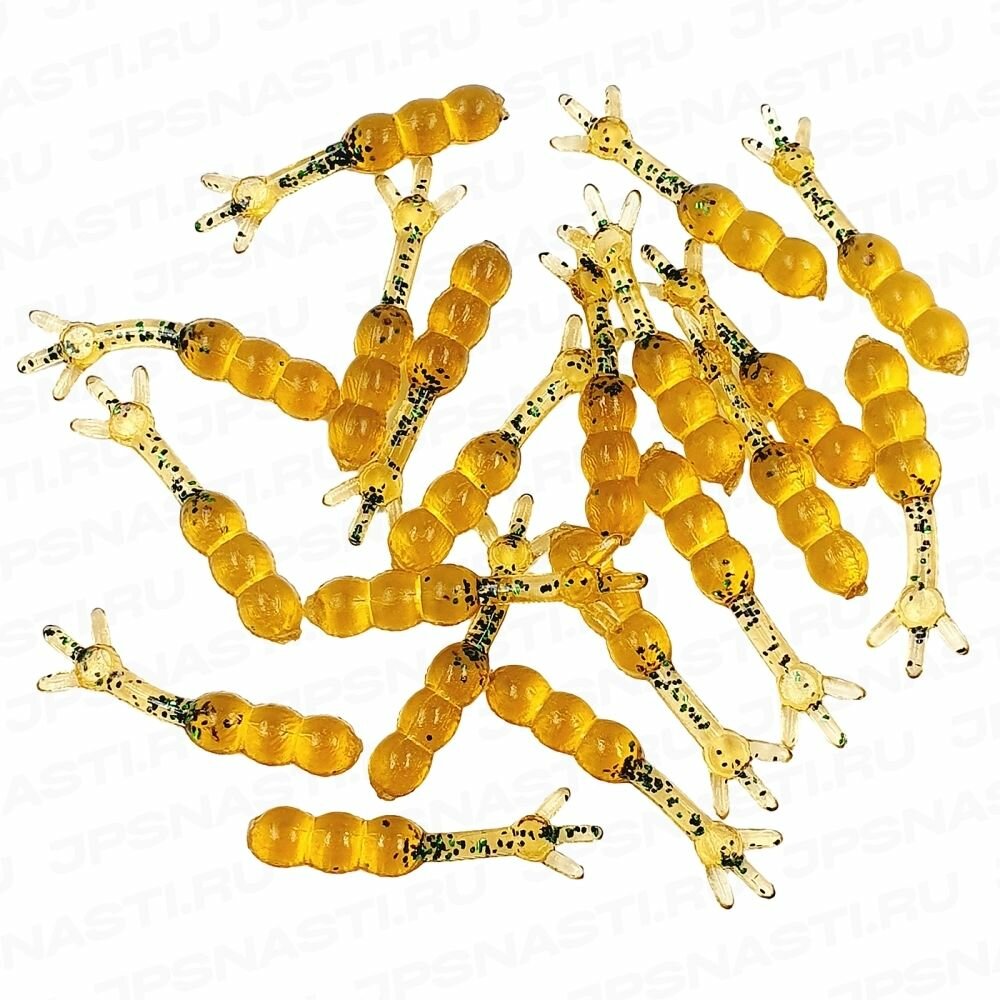 Силиконовые приманки Eleven Lures Chikki 1.5, 20 шт, #Irish Lager