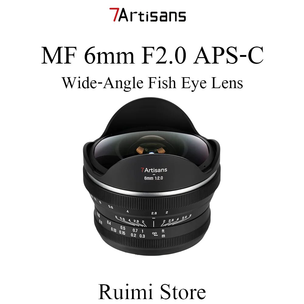 Объектив 7Artisans 6мм f2.0 APS-C Sony E Mount APS-C