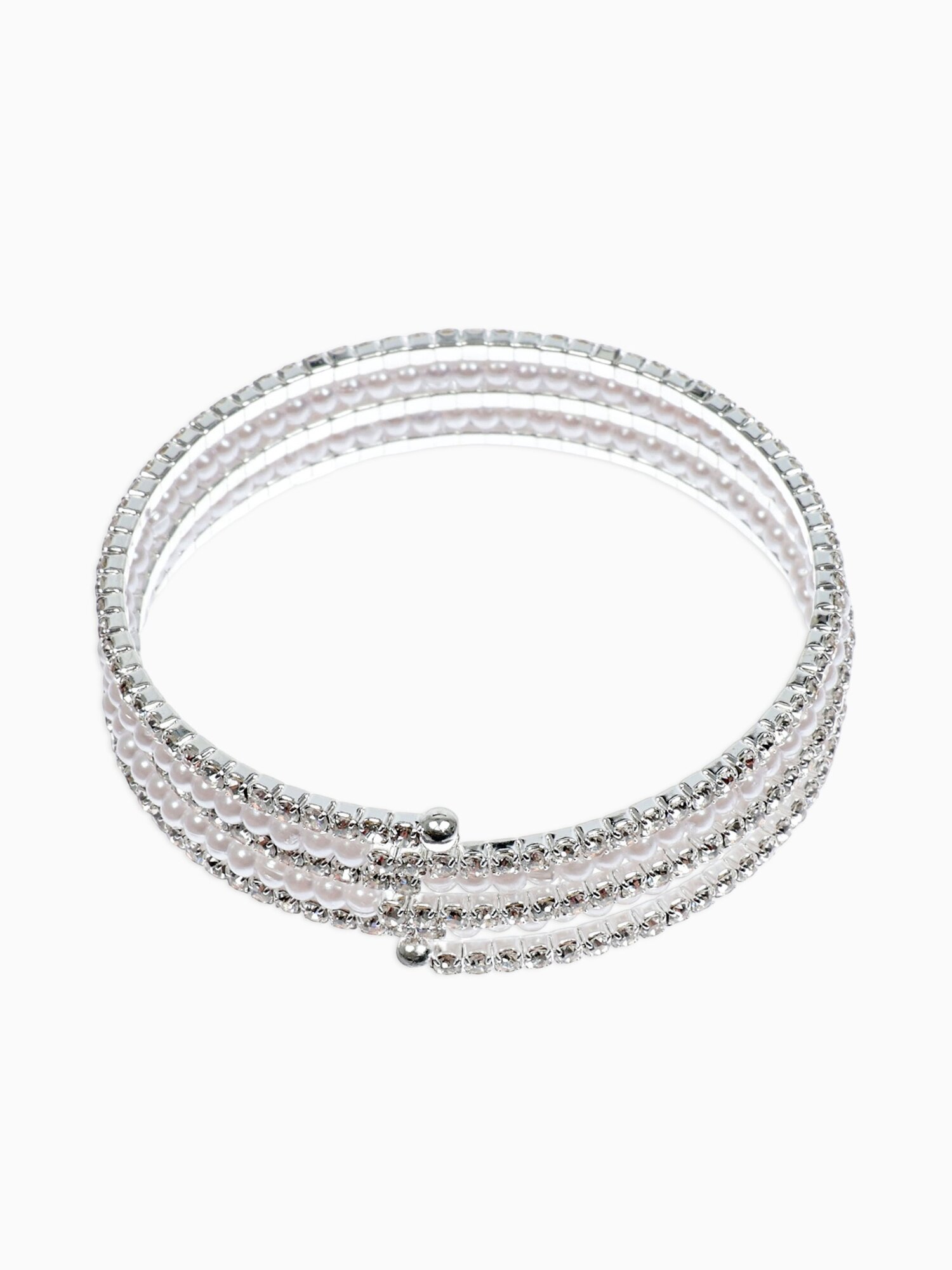 Незамкнутый браслет, стразы