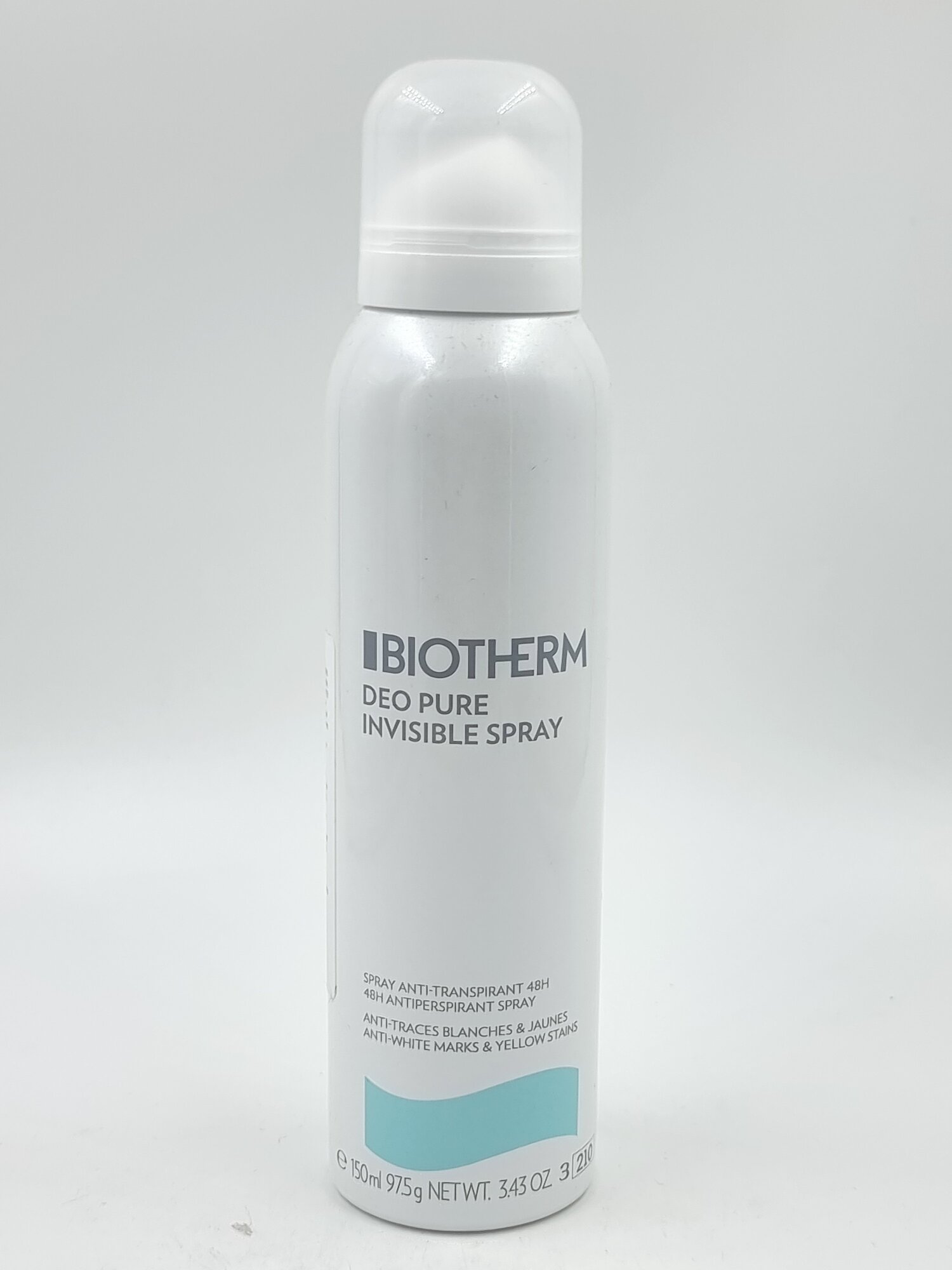 Biotherm Антиперспирант-спрей Deo Pure Invisible 48 часов, с успокаивающим комплексом, без спирта, 150 мл (из Финляндии)