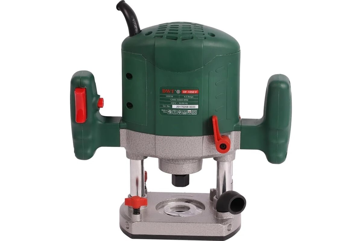 Вертикальный фрезер DWT OF-1050 V, 1050 Вт, фрезы 8 мм, рабочий ход 50 мм