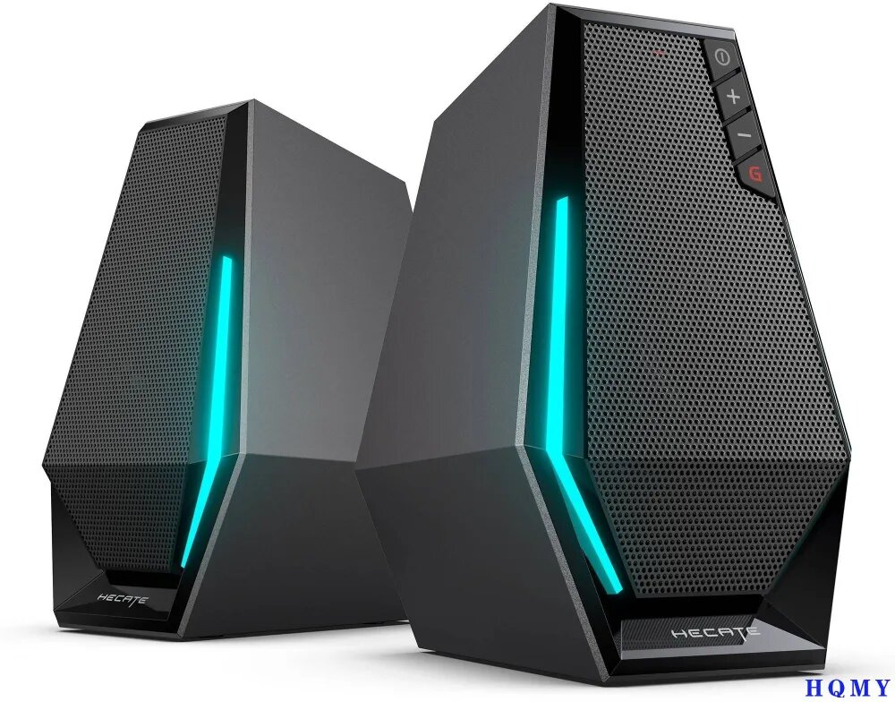 Колонки Edifier G1500 2.0 для компьютера, 5 Вт, Bluetooth, черные, с подсветкой, пластик