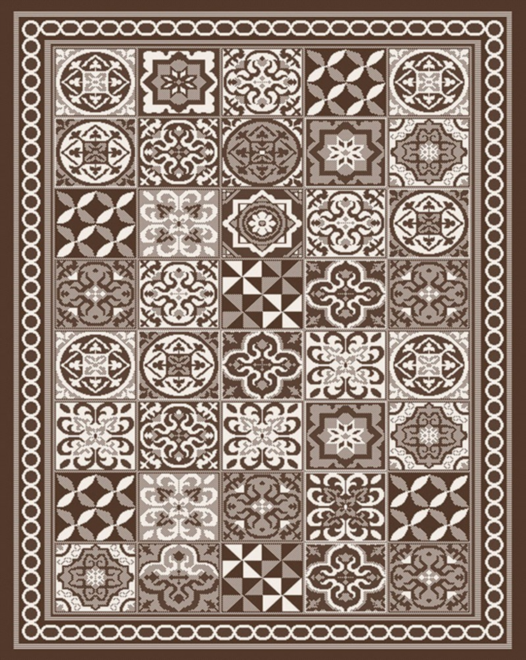 Ковер Флурлюкс дизайн 50219 цвет 50422 1x2м