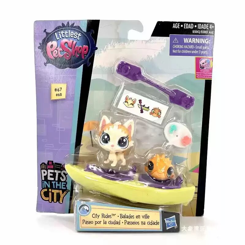 Подлинный Hasbro Littlest Pet Shop, милые большие глаза, набор сцен для домашнего животного, коллекция маленьких кукол, детские подарки