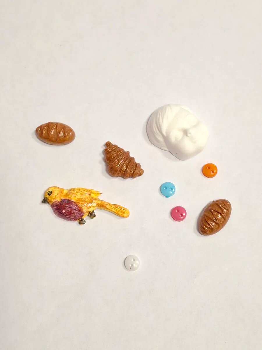 Набор миниатюр 9 шт микс для ватной игрушки