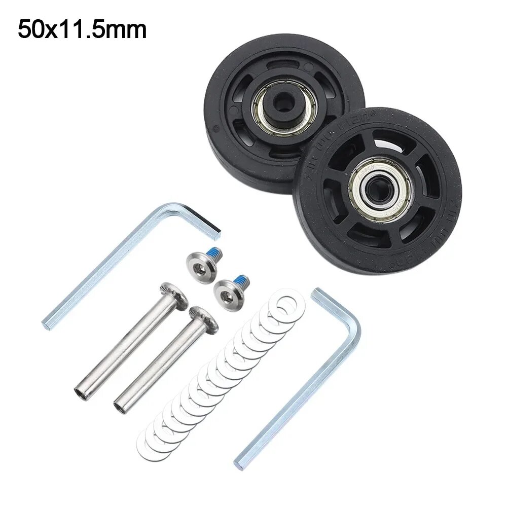 Сменные колеса для чемодана, бесшумные с винтом, сменные колеса, износостойкие колесики, комплект для ремонта оси, аксессуары для багажа