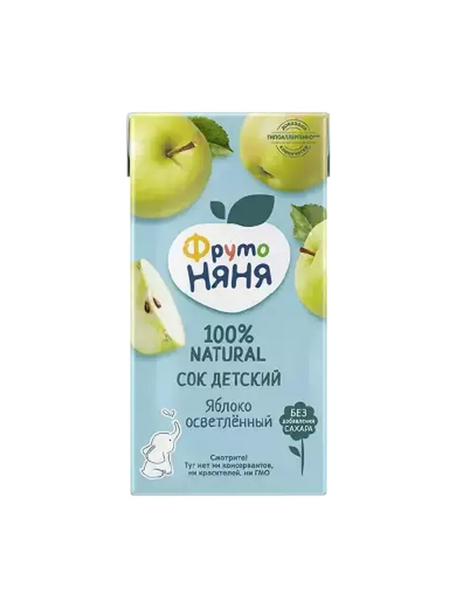 ФрутоНяня Сок яблоко/осветленное 500мл