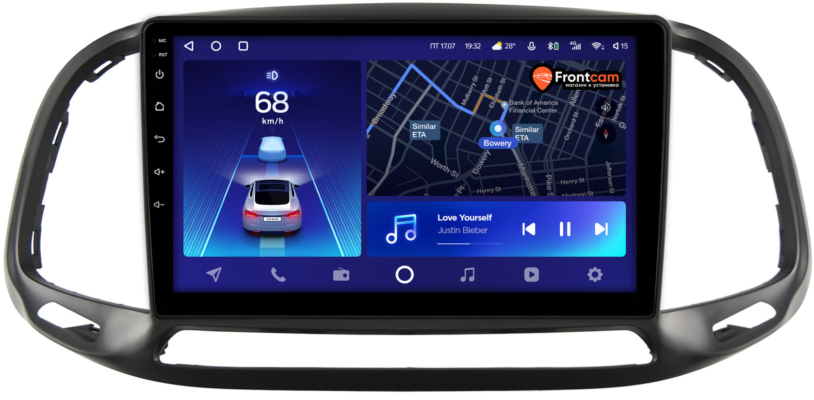 Штатная магнитола Fiat Doblo 2 2015-2022 Teyes CC2 PLUS 6/128 9" RM-9-636 Android 10 (4G-SIM, DSP, QLed)