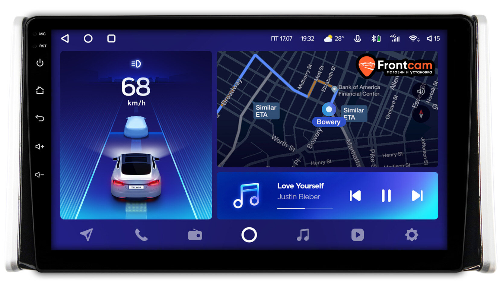 Штатная магнитола Toyota RAV4 5 (XA50) 2018-2026, Wildlander 2020-2025 (левый руль) Teyes CC2 PLUS 4/64 10" RM-1097 Android 10 (4G-SIM, DSP, QLed)