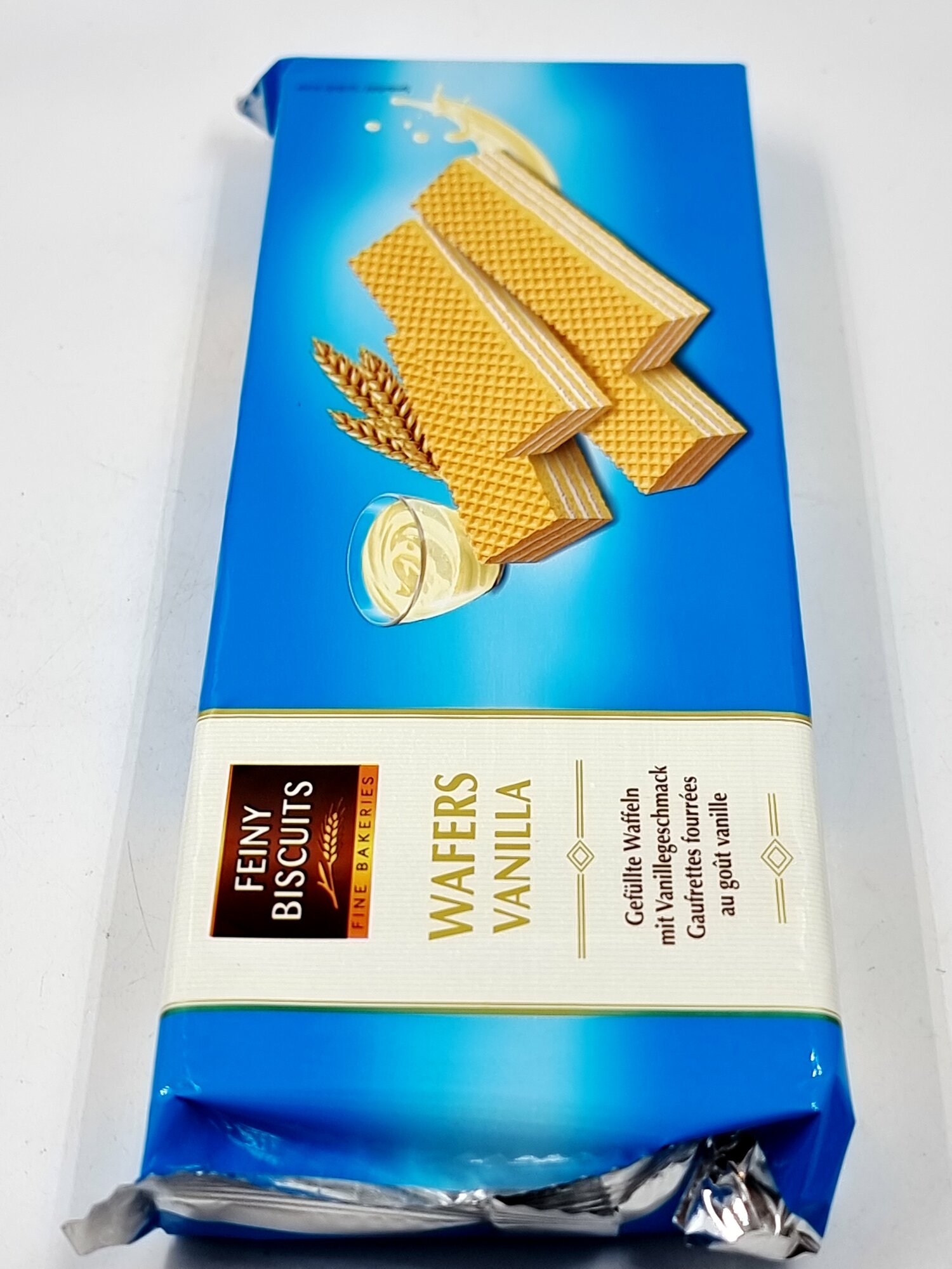 Вафли Feiny Biscuits с ванильной начинкой 250 грамм (Австрия)