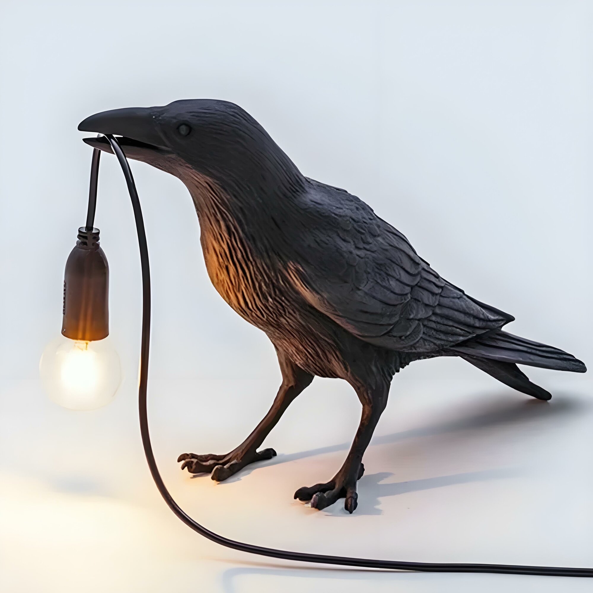 Настольная лампа в форме животного из смолы Lucky Bird, декоративный ночник в форме птицы