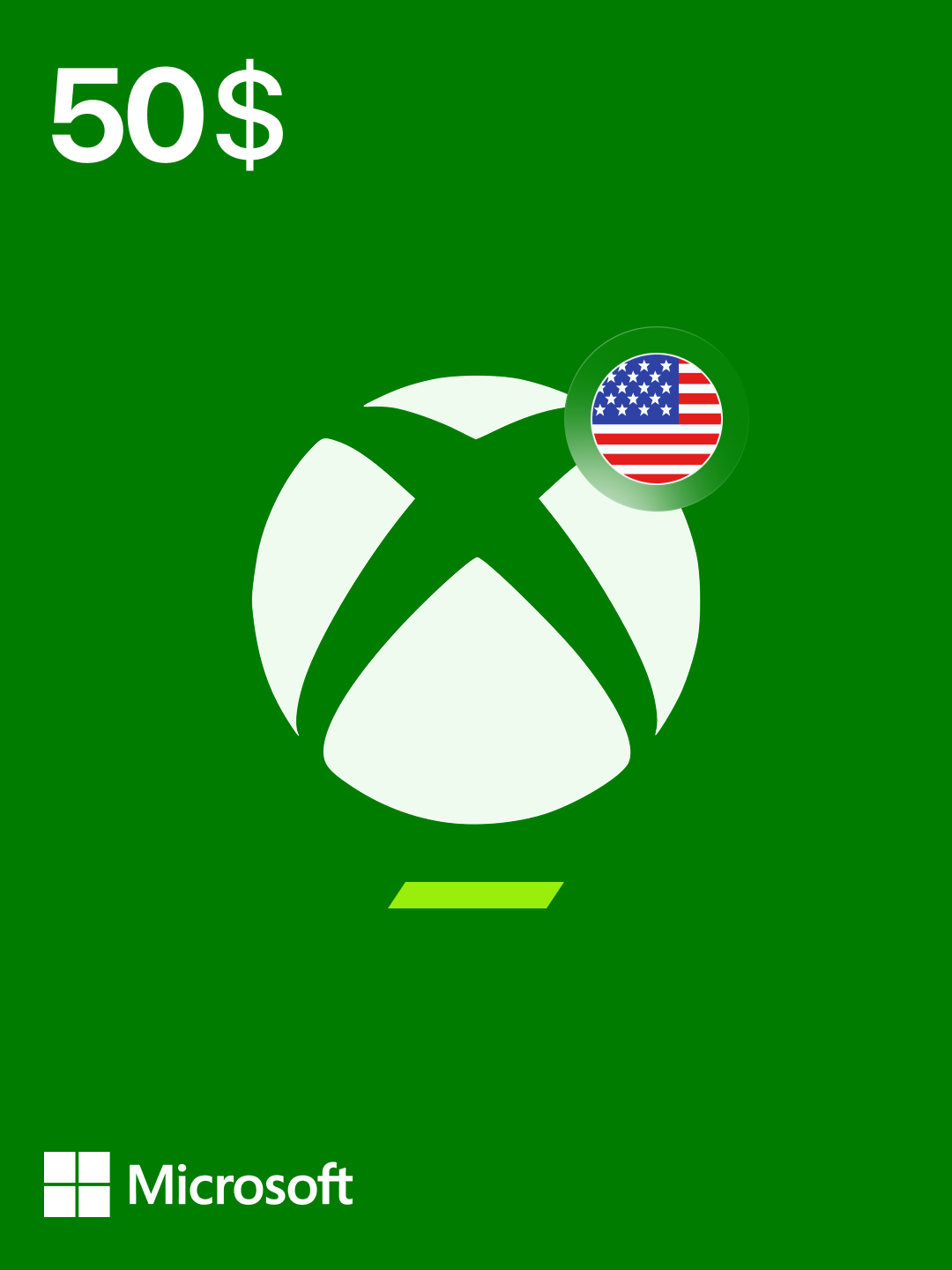 Пополнение счета Xbox, 50 USD, США | Цифровой код, подарочная карта | Xbox Gift Card USA