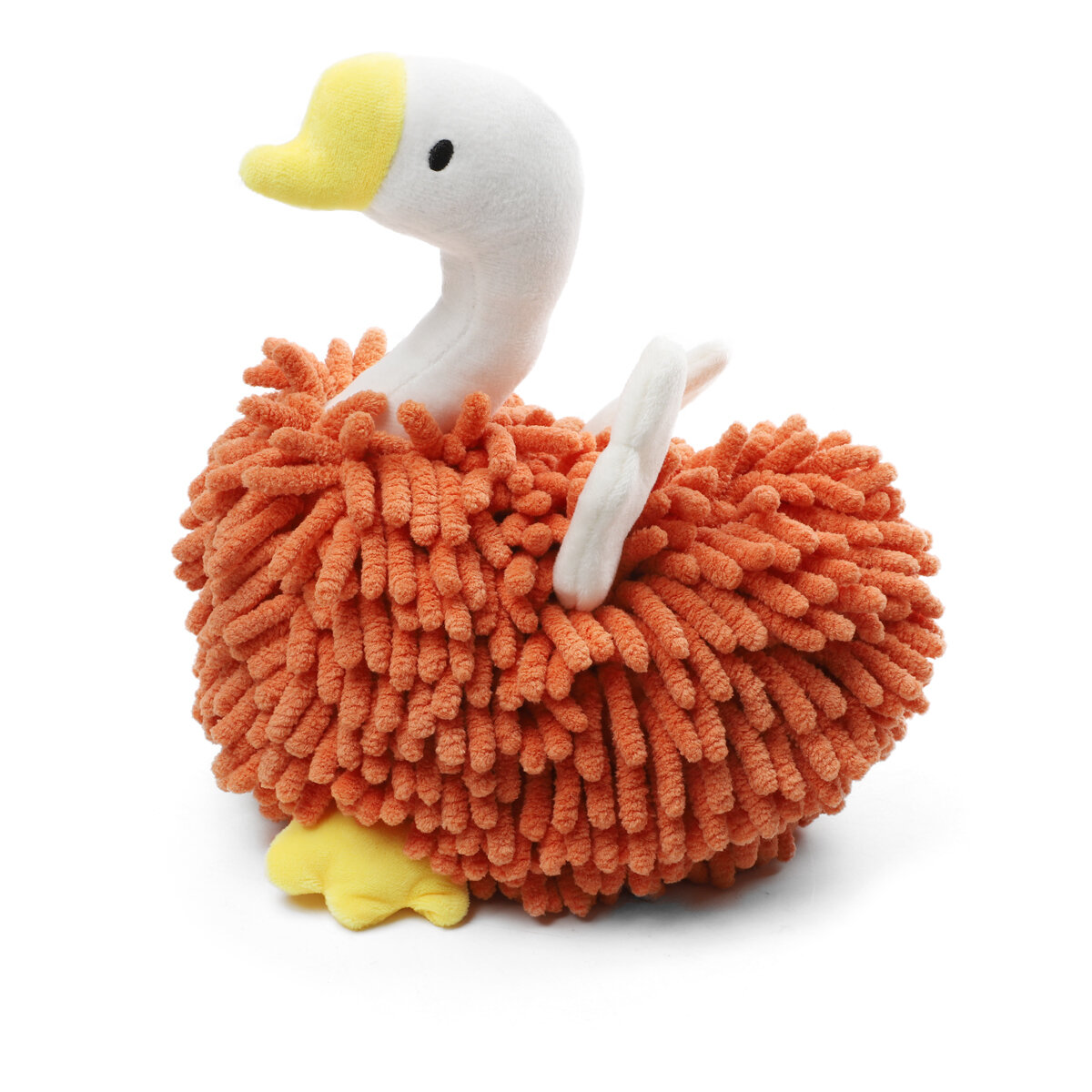 Игрушка для собак мягкая "Лохматый гусь" с пищалкой, 22см, Triol