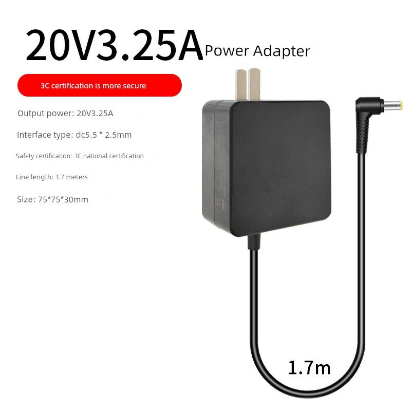Зарядное устройство для ноутбука 20V3.25A, адаптер питания typec 19V4.74A, универсальный, для Lenovo, Asus, Dell, HP,