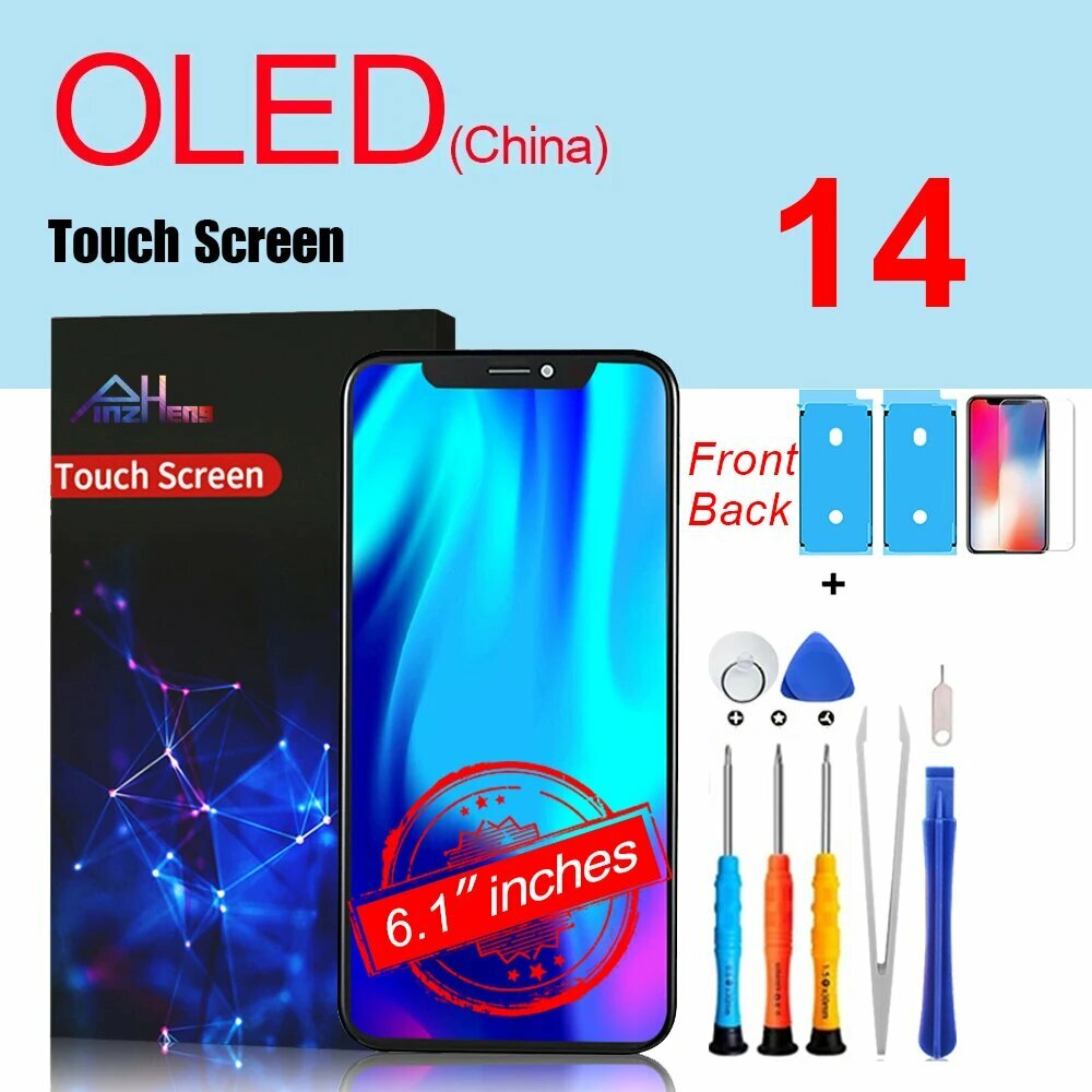 PINZHENG Высококачественный экран INCELL LCD OLED для iPhone 14 Pro 15 Plus 13 Pro Max OLED For i14