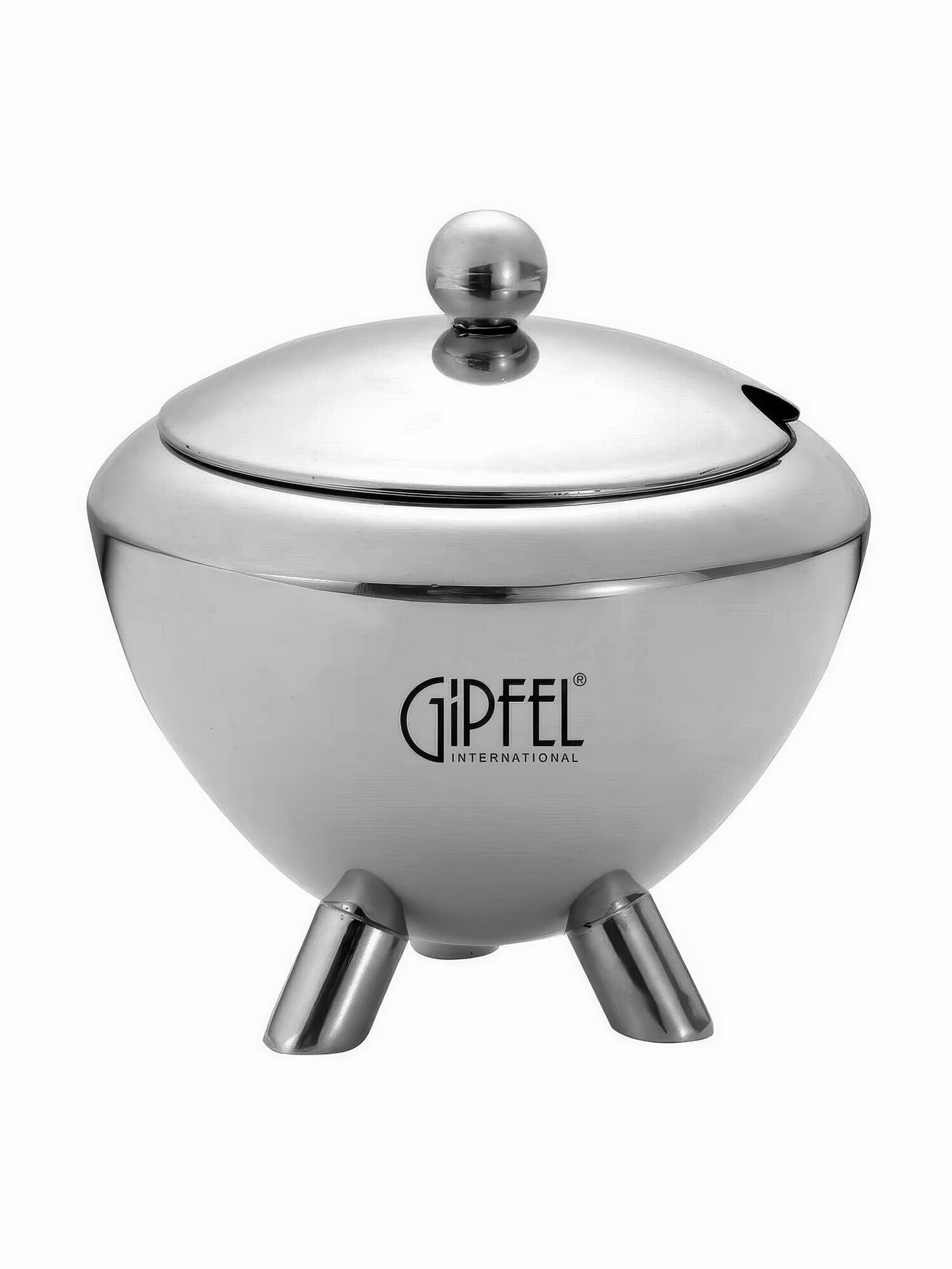 Сахарница Gipfel 9831 OREOLE 10.2 x 11.2 см, 0.4 л, стальной