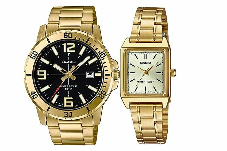 Часы Унисекс CASIO Pair Table 5766196, Чёрные