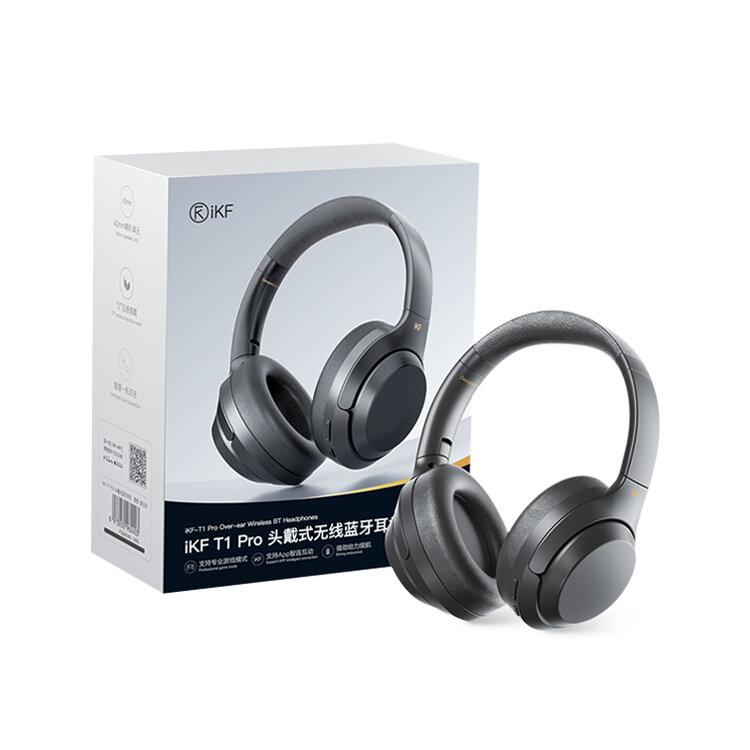 Беспроводные наушники унисекс IKF 5787598, Bluetooth 5.3, микрофон, время работы 40 часов, чехол