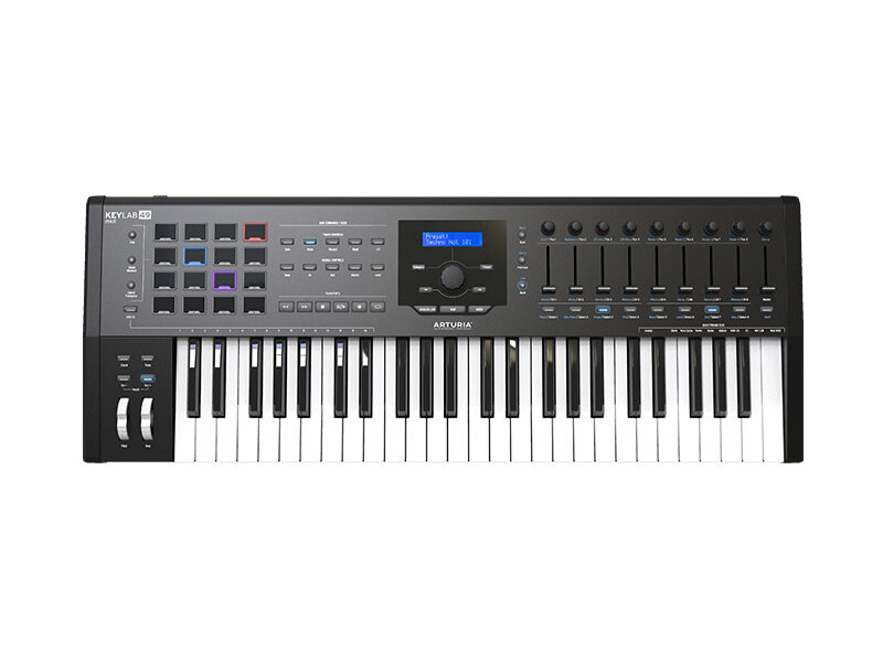 Arturia KeyLab mkll 49 black 49 клавиатура клавишная полувзвешенная динамическая MIDI