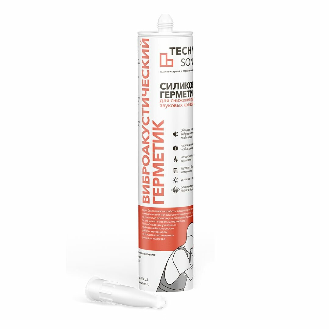Герметик виброакустический Сонетик (Sonetic) Силикон 310мл